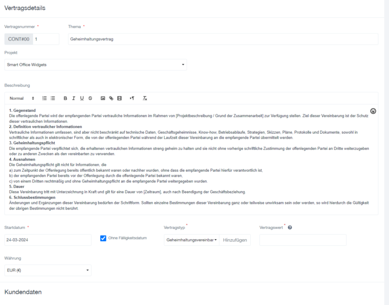 Verträge erstellen – KMU Buddy